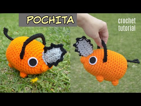 Pochita Crochet Pattern - Chainsaw Man - FREE - Ami Amour