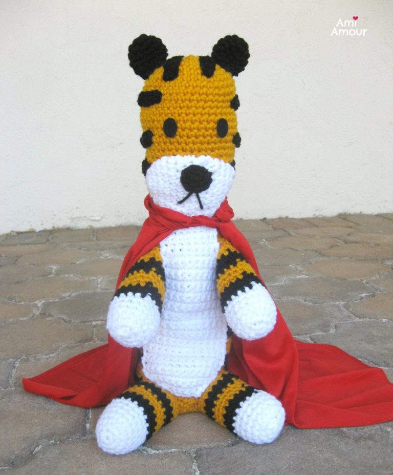 Hobbes Amigurumi - Tiger Crochet Pattern - Free - Ami Amour