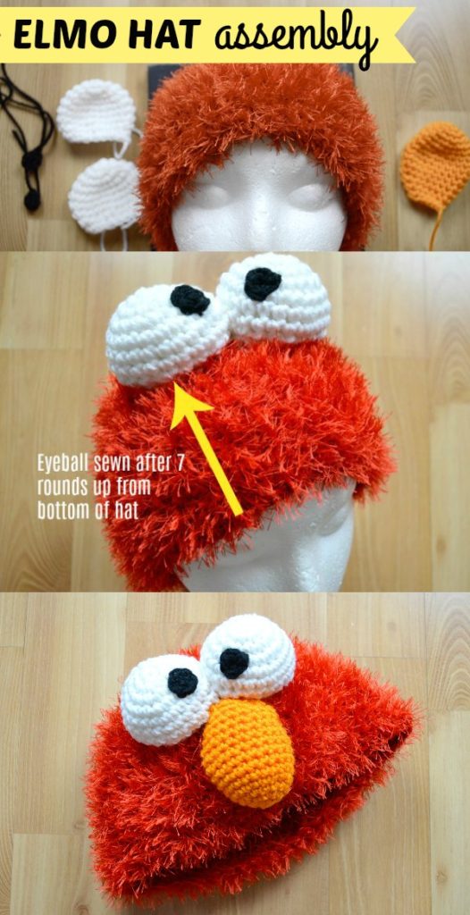 Elmo Hat Crochet Pattern (Plus Eyelash Yarn Guide!) - Ami Amour
