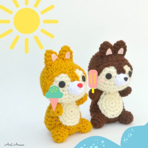 Crochet Chipmunk Amigurumi Pattern - FREE - Ami Amour