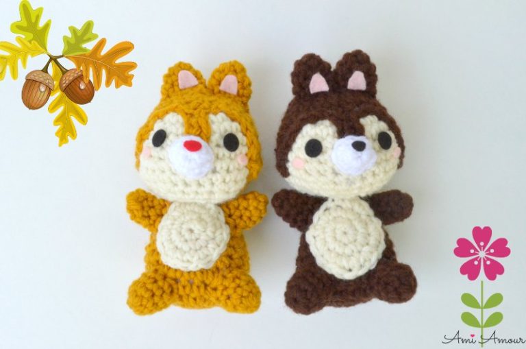 Crochet Chipmunk Amigurumi Pattern - FREE - Ami Amour