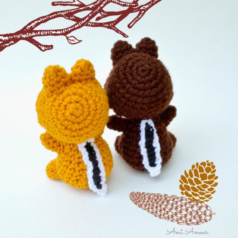 Crochet Chipmunk Amigurumi Pattern - FREE - Ami Amour