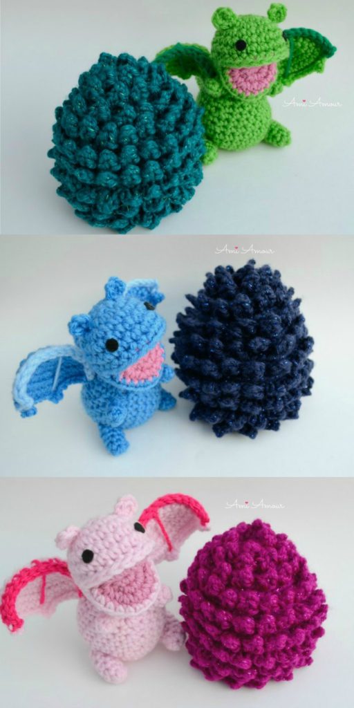 Crochet Dragon Egg with Surprise - FREE Amigurumi Pattern - Ami Amour
