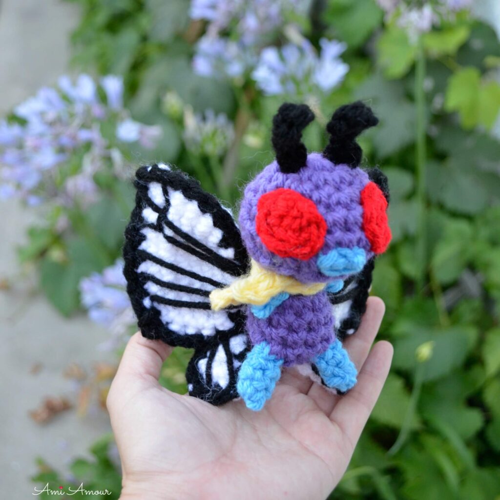 Butterfree Amigurumi - Pokemon Crochet Pattern - FREE - Ami Amour