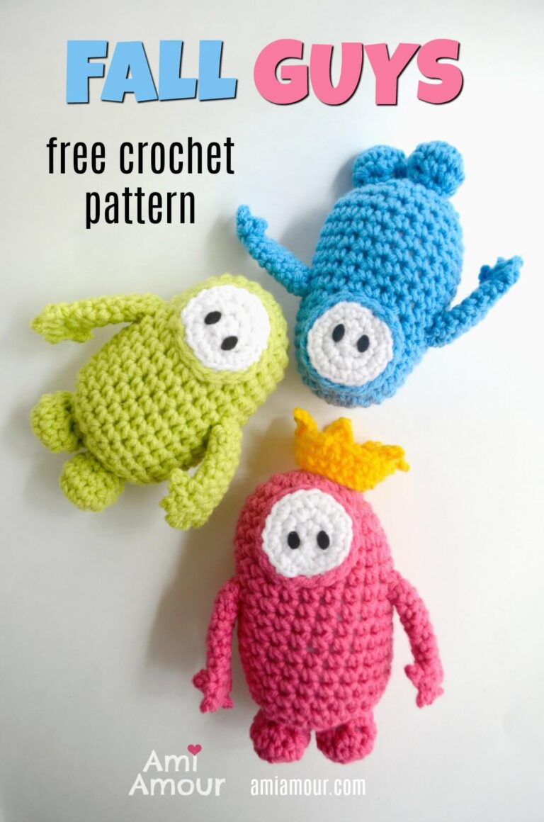 Fall Guys Amigurumi Crochet Pattern - FREE - Ami Amour