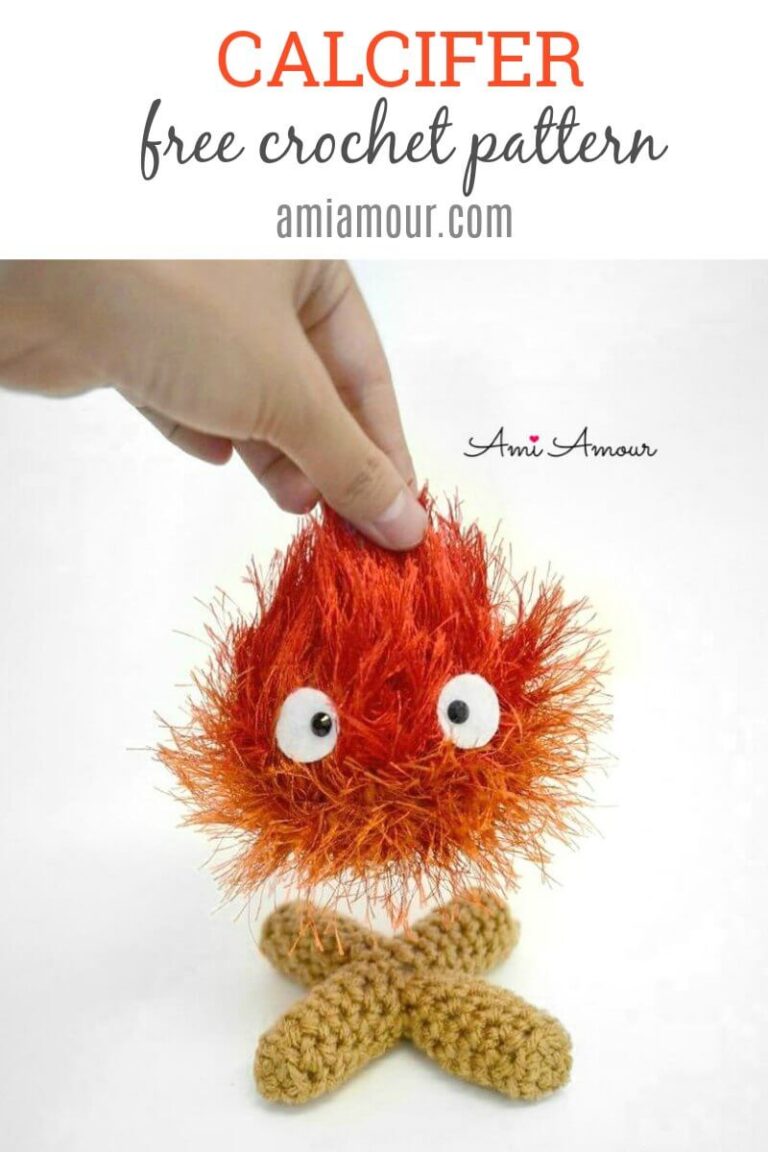 Calcifer Amigurumi - Fire Crochet Pattern - FREE - Ami Amour