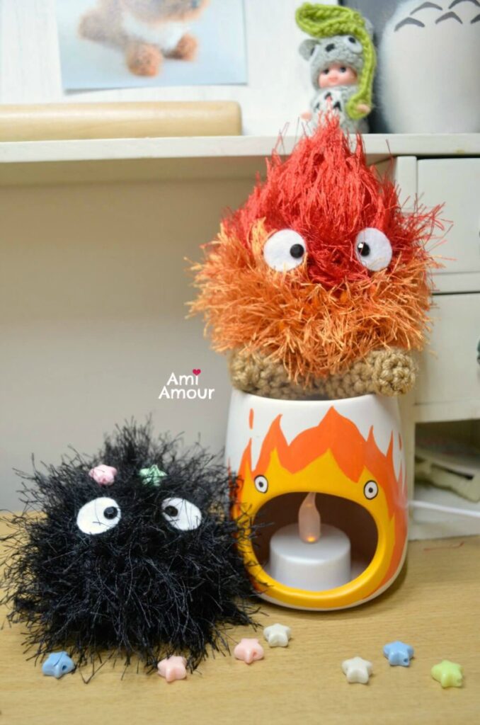Calcifer Amigurumi - Fire Crochet Pattern - FREE - Ami Amour