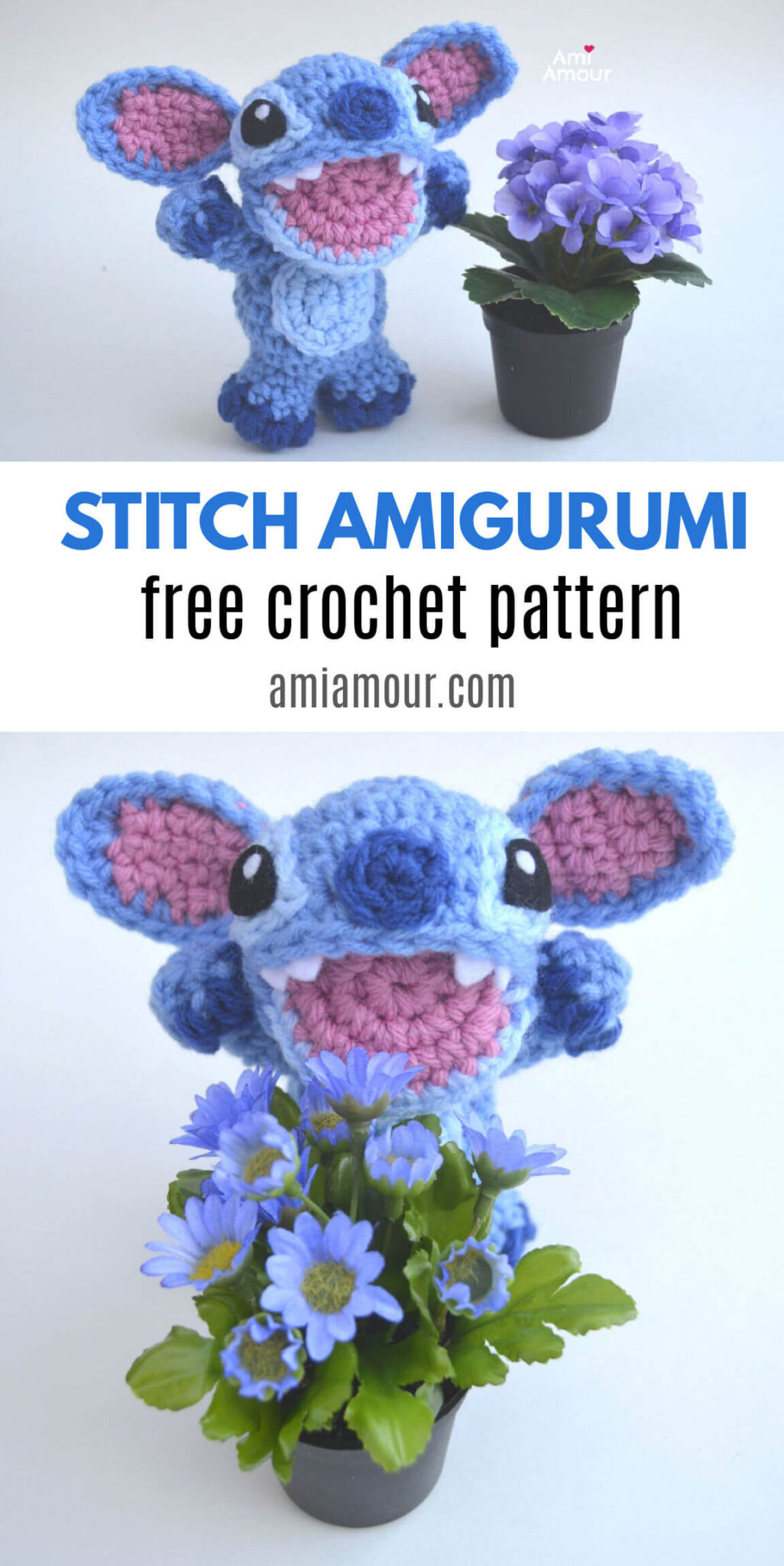 Lilo and Stitch Amigurumi - Free Crochet Pattern - Ami Amour