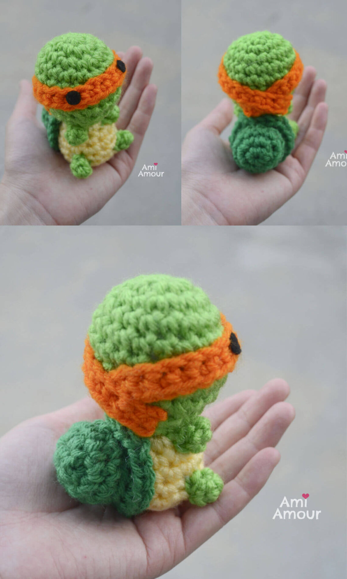 Ninja Turtle Amigurumi - Free Crochet Pattern - Ami Amour