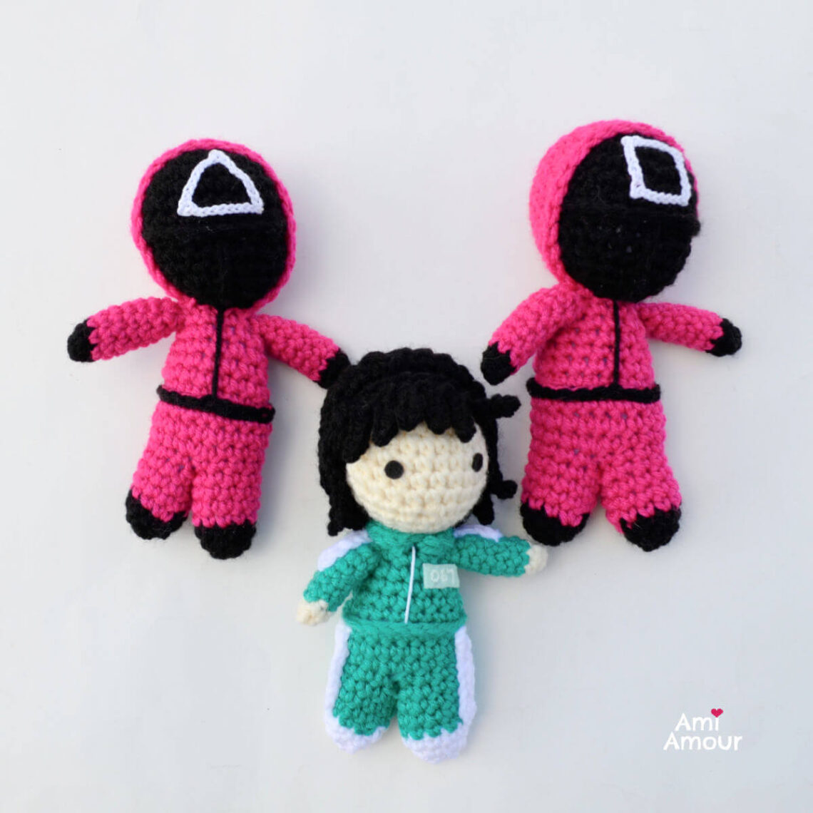 Squid Game Amigurumi - Free Crochet Pattern - Ami Amour
