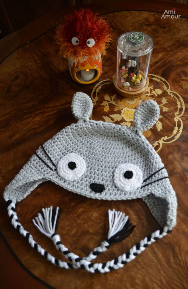 Crochet Totoro Hat - Free Pattern - Studio Ghibli - Ami Amour