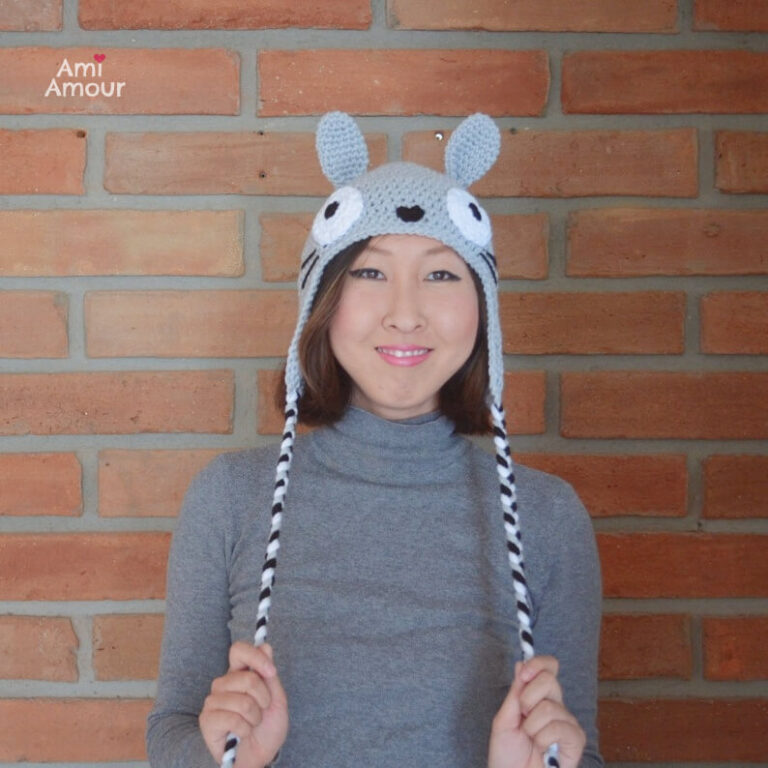 Crochet Totoro Hat - Free Pattern - Studio Ghibli - Ami Amour