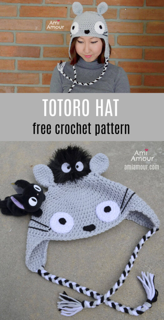 Crochet Totoro Hat - Free Pattern - Studio Ghibli - Ami Amour