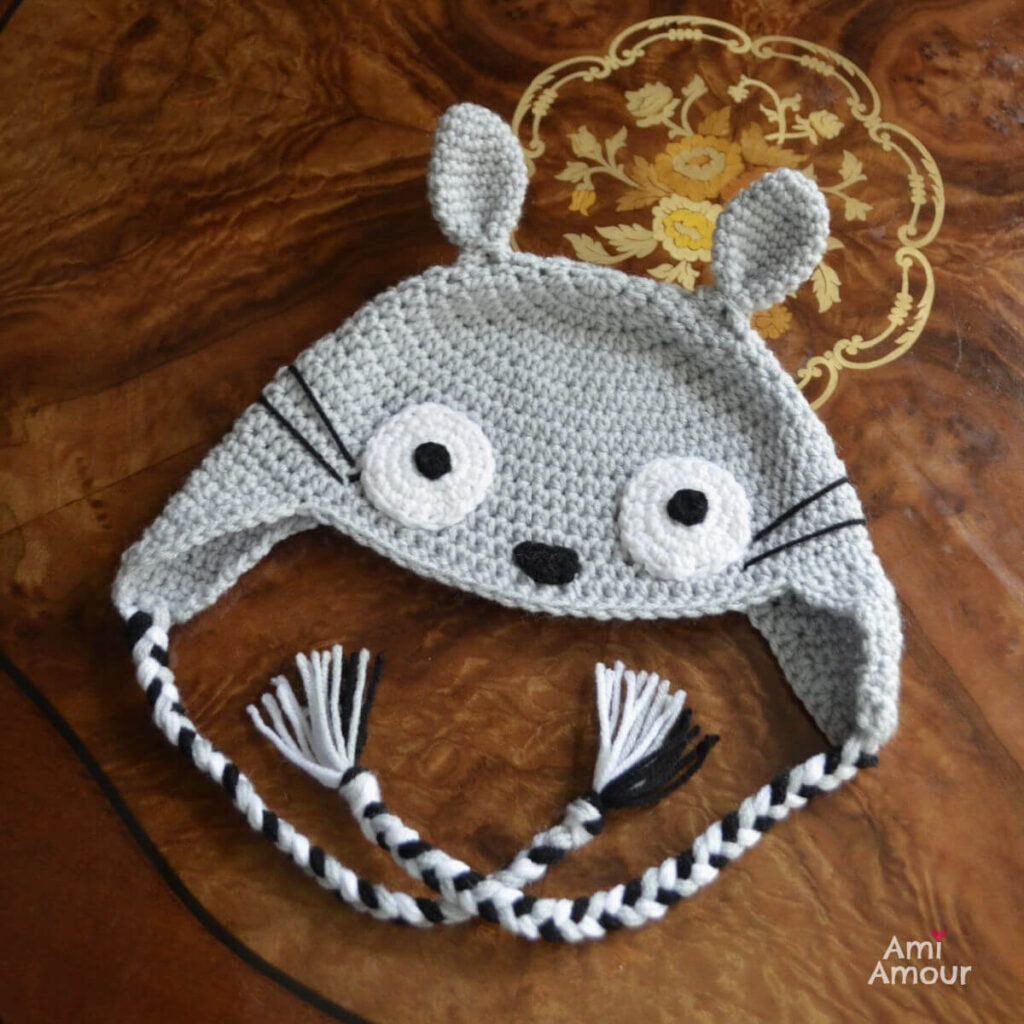 Crochet Totoro Hat - Free Pattern - Studio Ghibli - Ami Amour