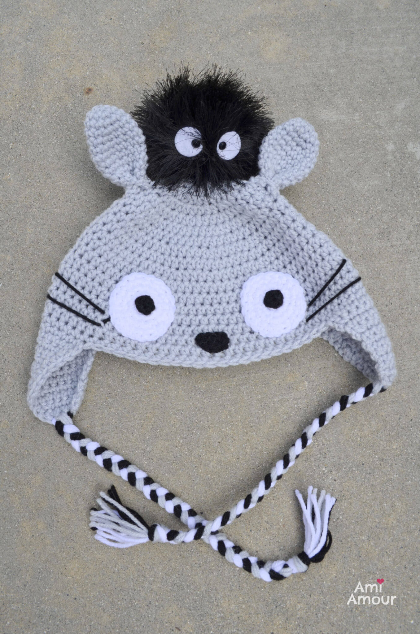 Crochet Totoro Hat - Free Pattern - Studio Ghibli - Ami Amour