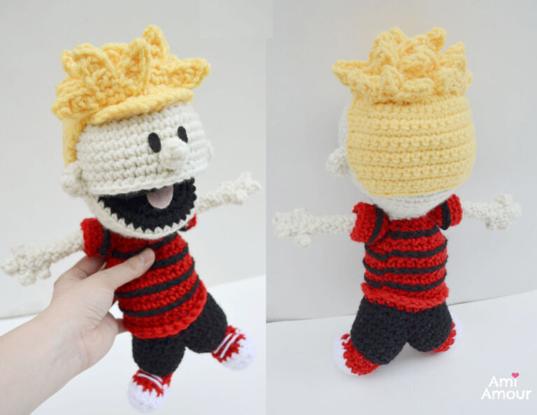 Calvin and Hobbes - Free Crochet Pattern - Ami Amour