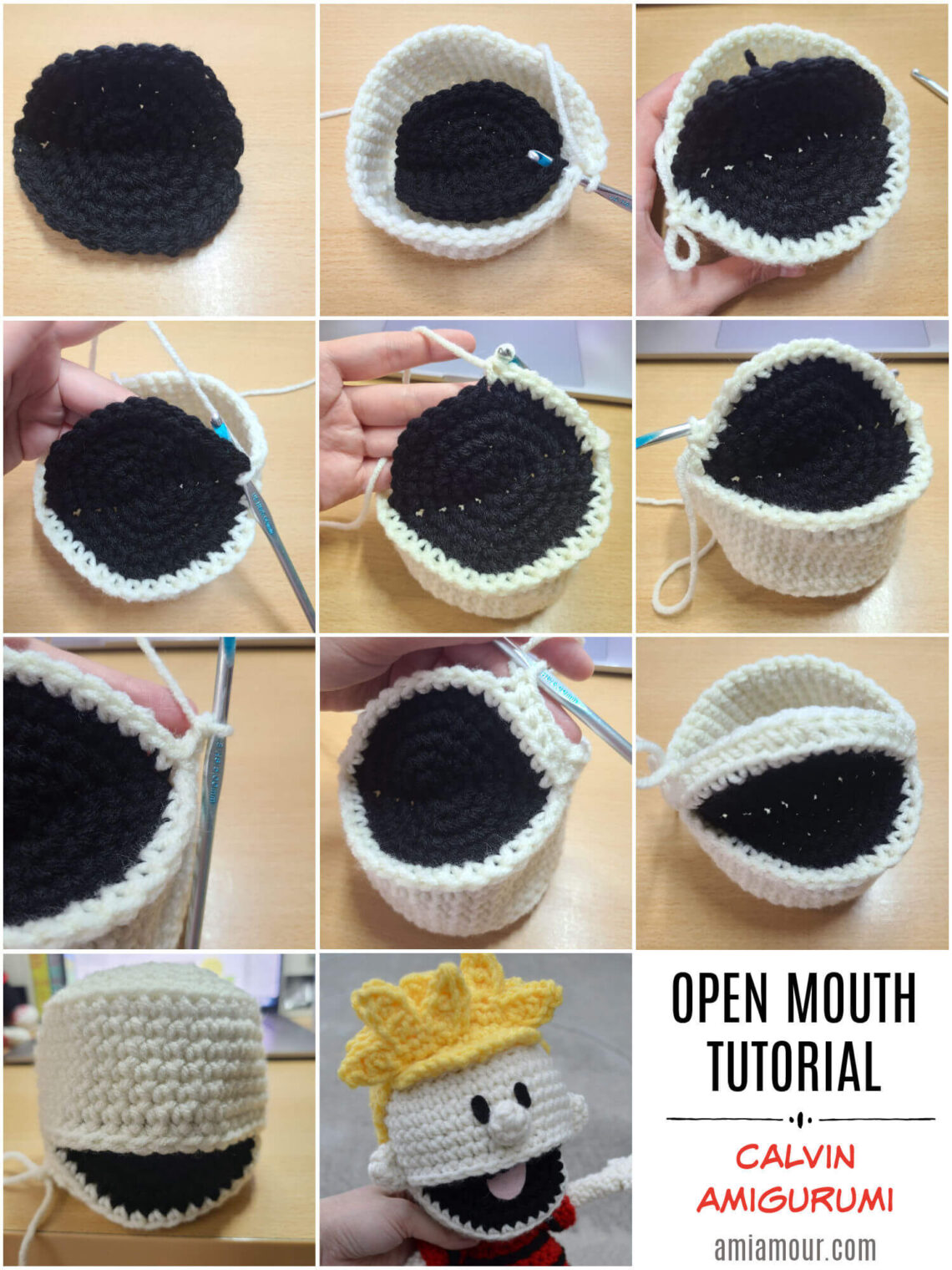 Calvin and Hobbes - Free Crochet Pattern - Ami Amour