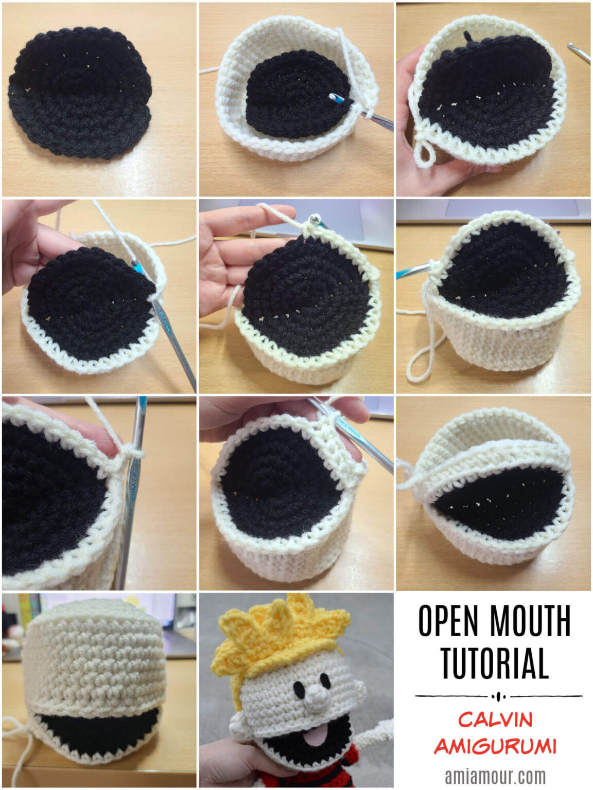 Calvin and Hobbes - Free Crochet Pattern - Ami Amour