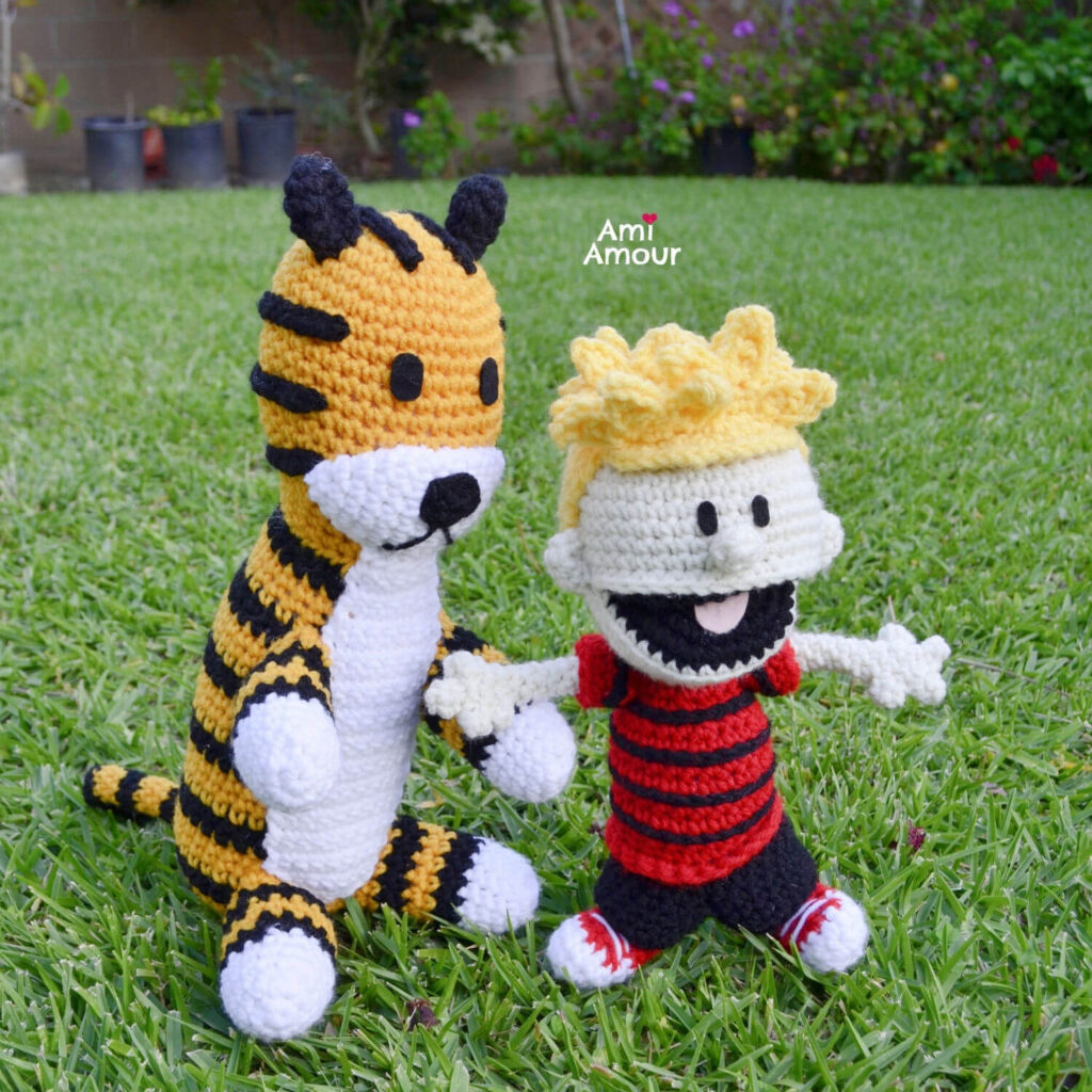 Calvin and Hobbes - Free Crochet Pattern - Ami Amour