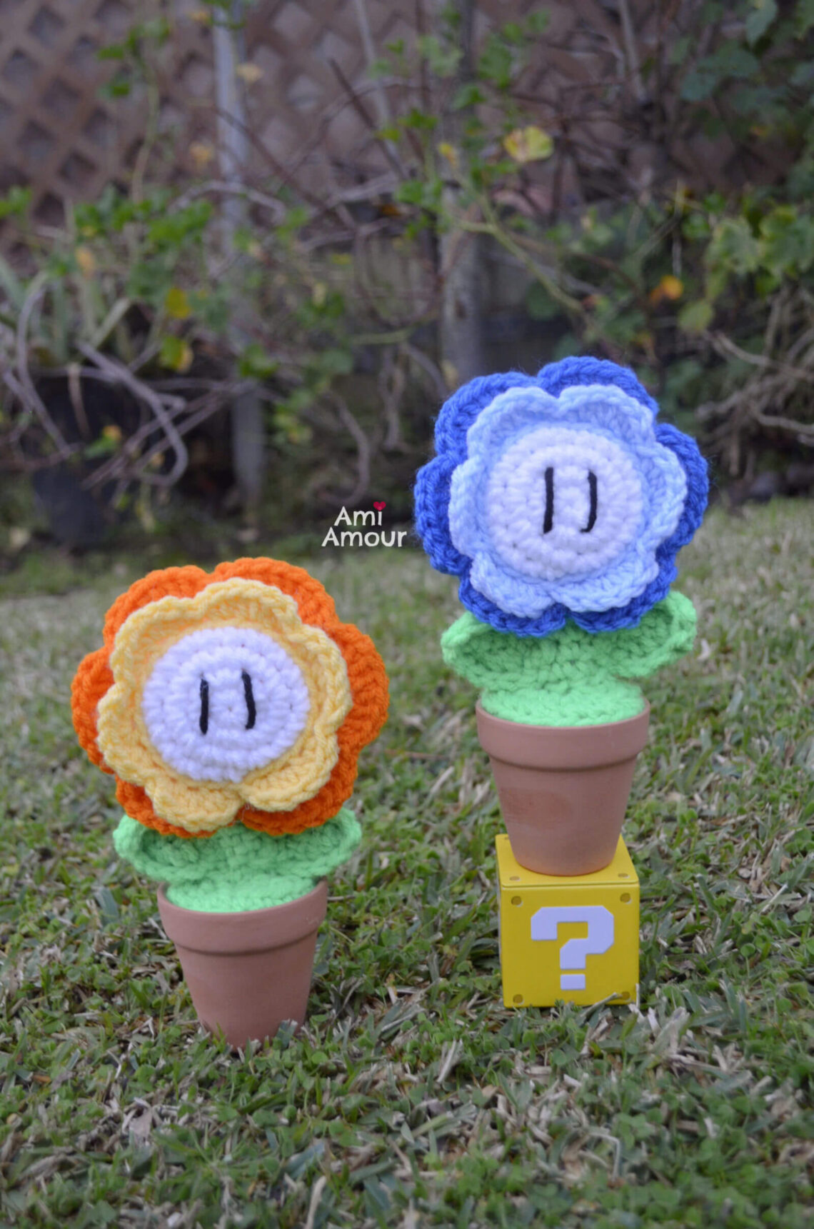 Mario Fire Flower - Free Crochet Pattern - Ami Amour