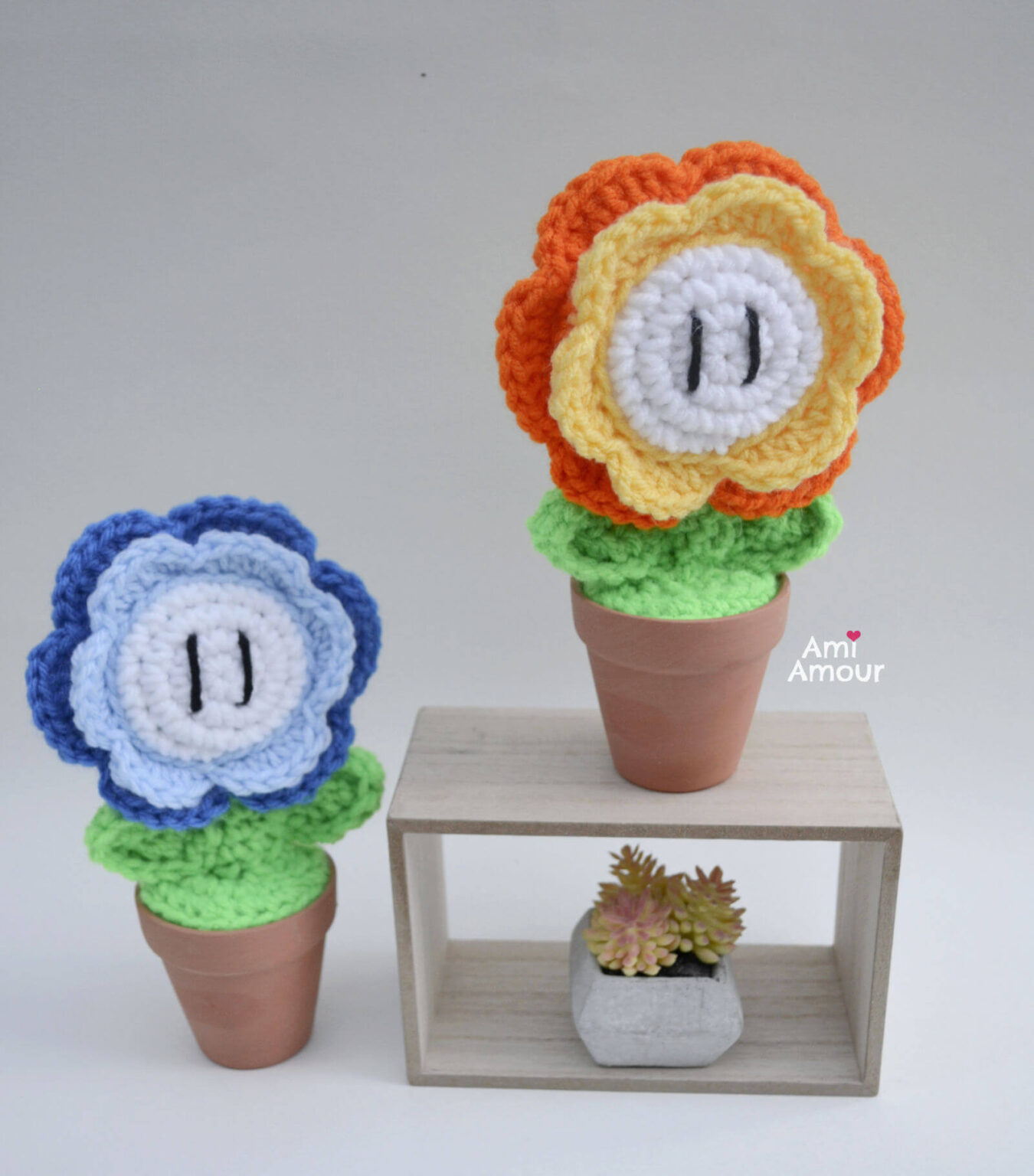 Mario Fire Flower - Free Crochet Pattern - Ami Amour