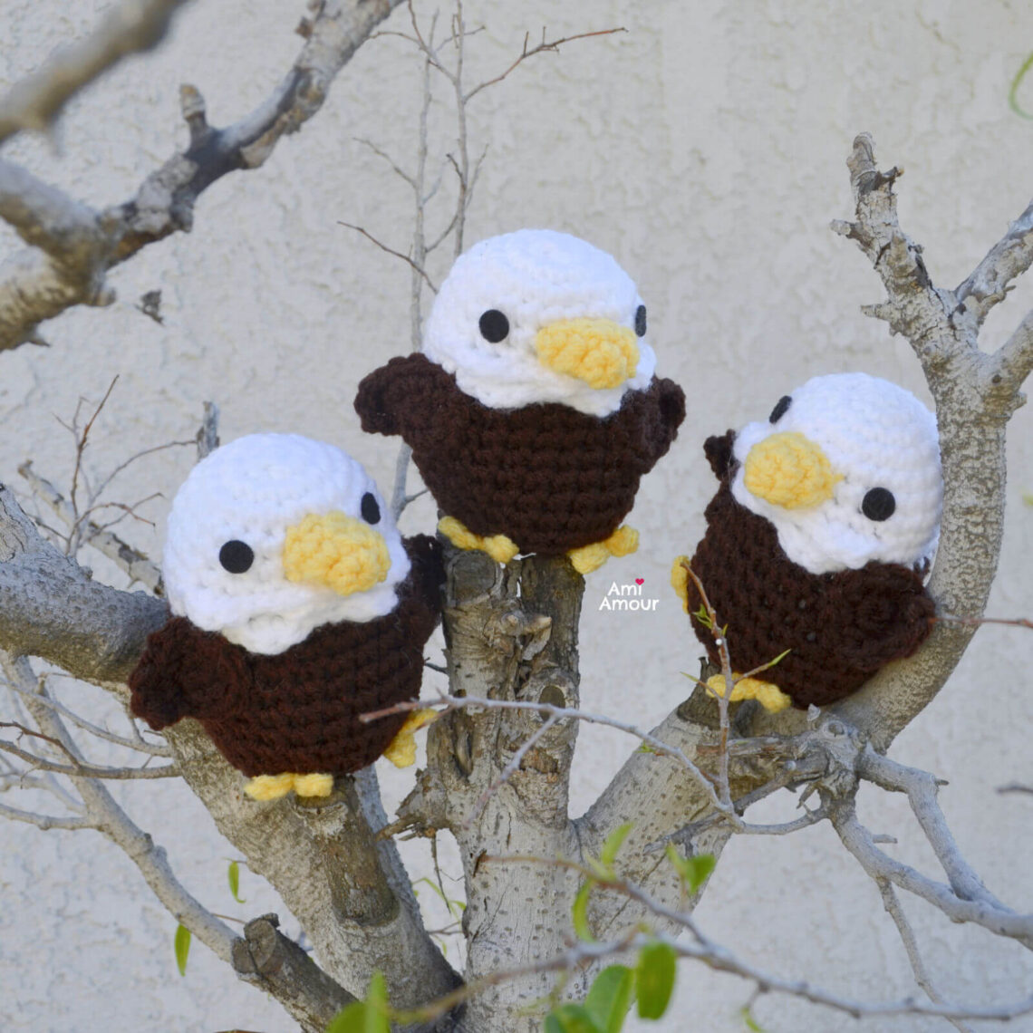 Bald Eagle Amigurumi - Free Crochet Pattern - Ami Amour