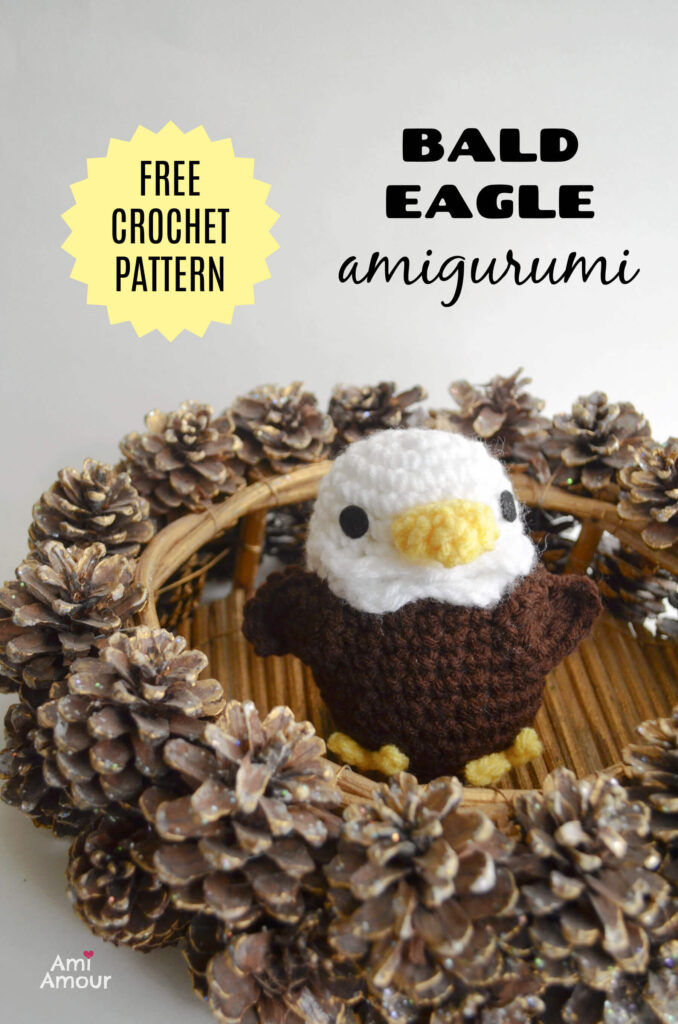 Bald Eagle Amigurumi - Free Crochet Pattern - Ami Amour