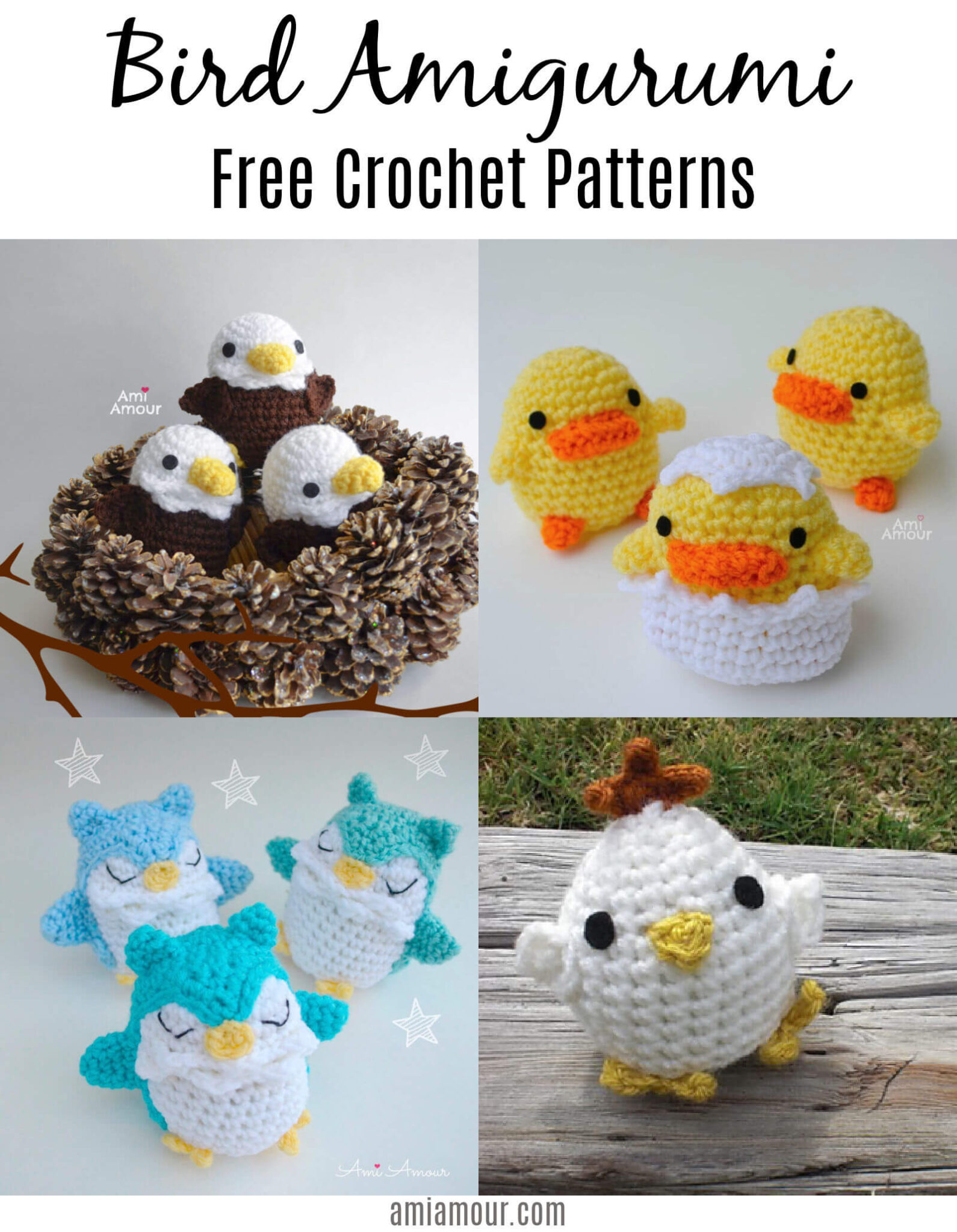 Bald Eagle Amigurumi - Free Crochet Pattern - Ami Amour