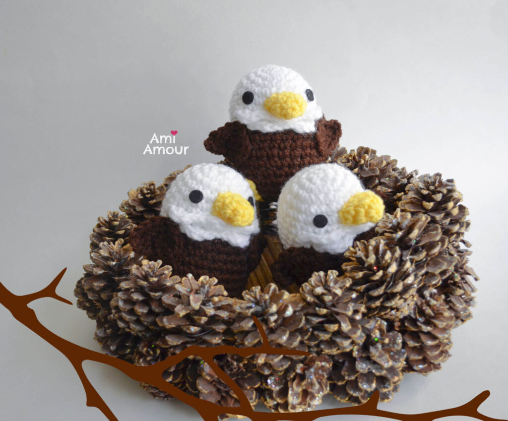 Bald Eagle Amigurumi - Free Crochet Pattern - Ami Amour