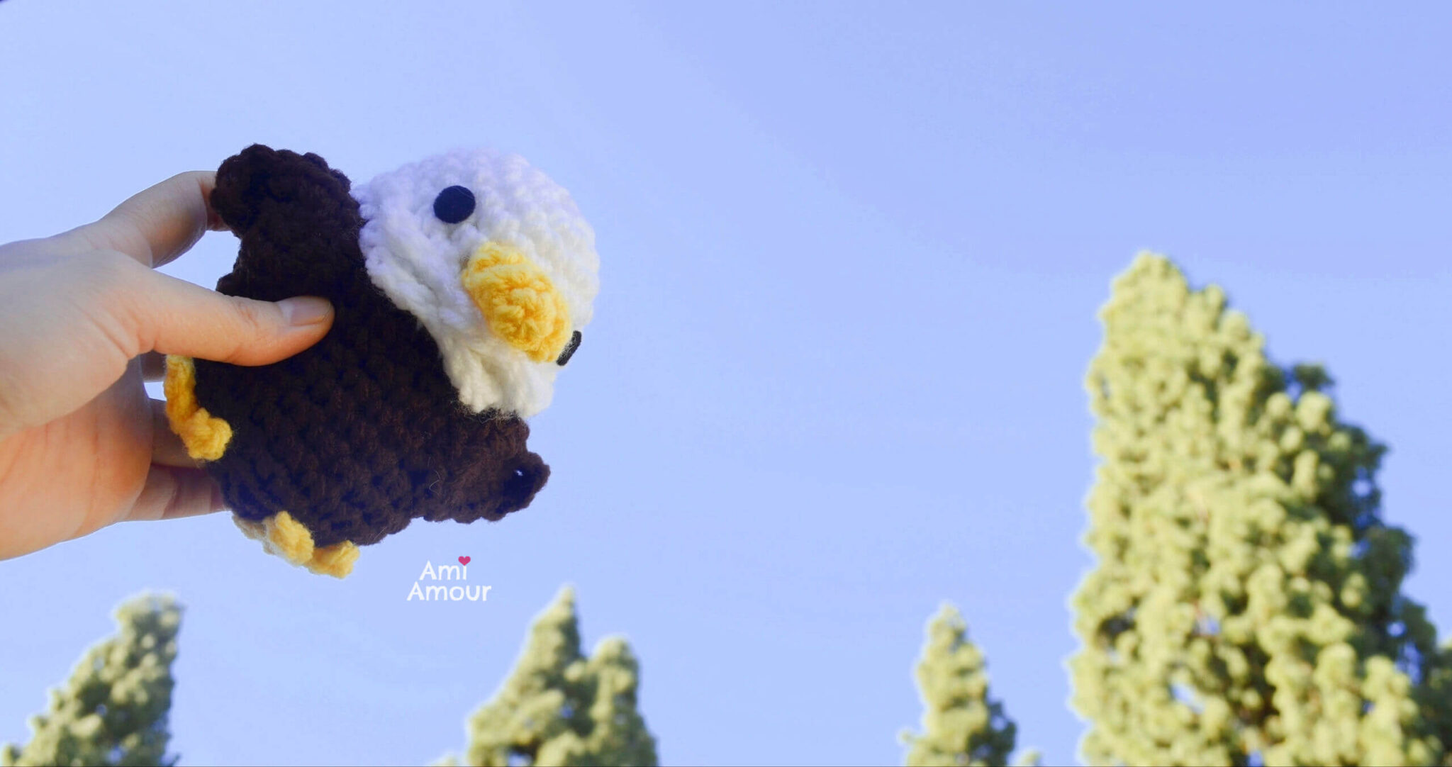 Bald Eagle Amigurumi - Free Crochet Pattern - Ami Amour