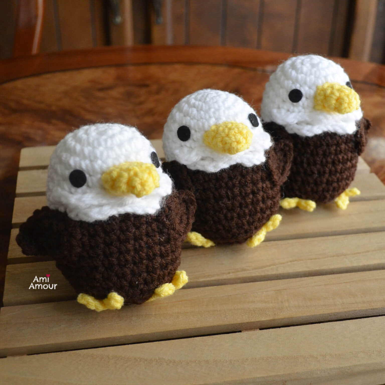 Bald Eagle Amigurumi - Free Crochet Pattern - Ami Amour