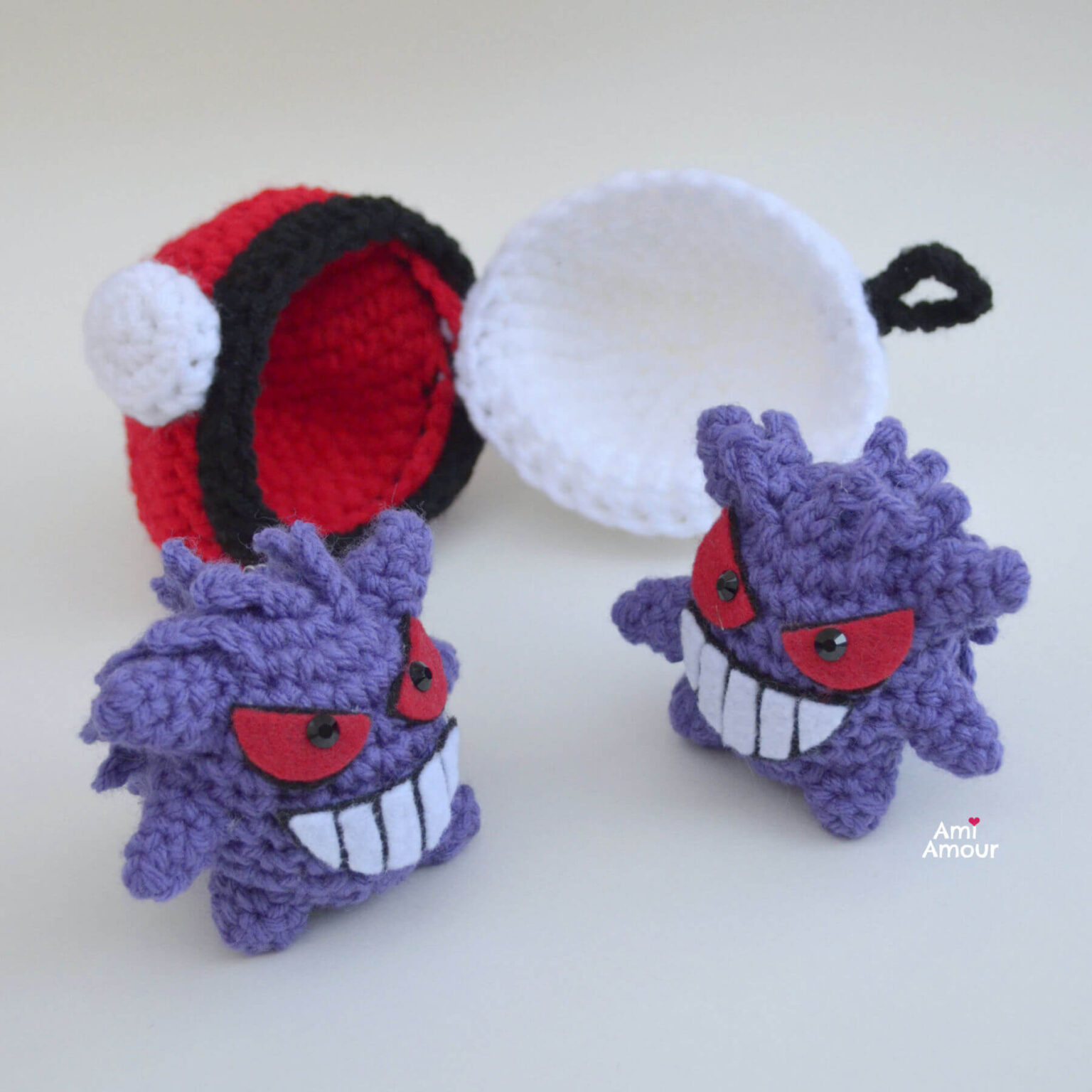 Gengar Amigurumi - Pokemon Crochet Pattern - FREE - Ami Amour