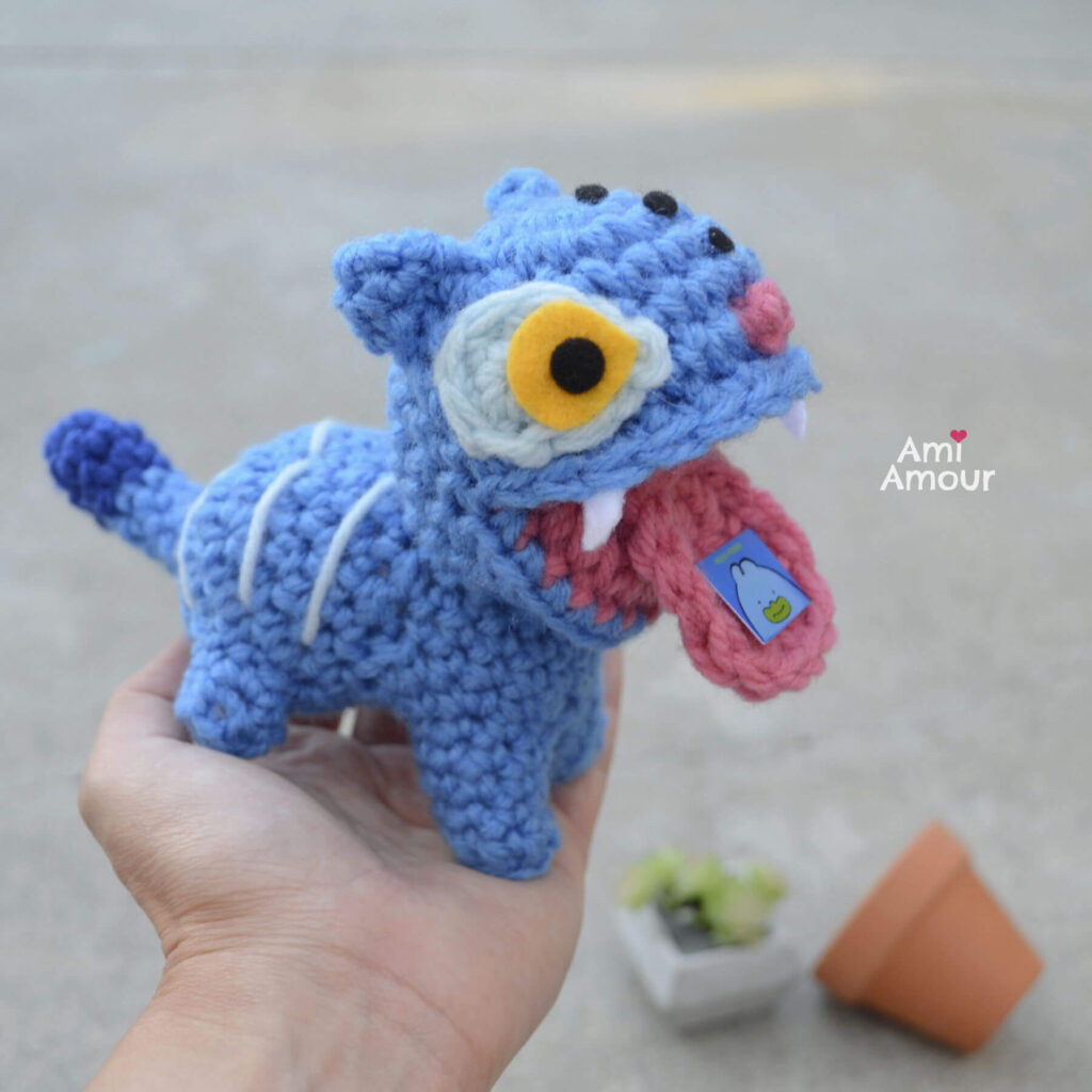 Derpy Tiger Crochet Pattern - Kpop Demon Hunters - FREE - Ami Amour