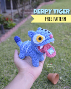 Derpy Tiger Crochet Pattern - Kpop Demon Hunters - FREE - Ami Amour